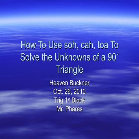 Heights and distances | PPT