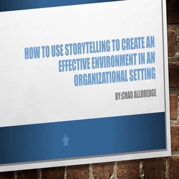 Using Storytelling in Change Management | PDF