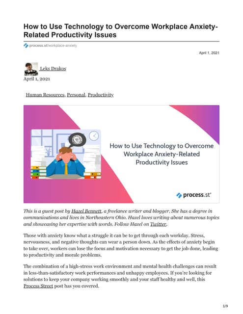 Employee Wellness Action Plan | PDF