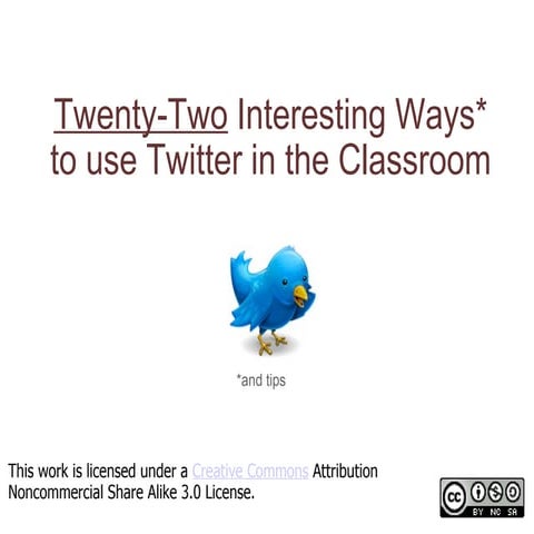 How To Use Twitter In The Classoom | PPT