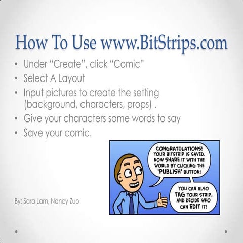How To Use www.BitStrips.com
