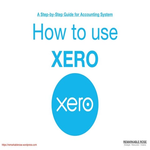 XERO Manual | PDF