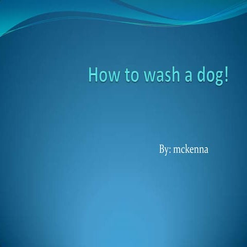 How To Wash A Dog | PPTX