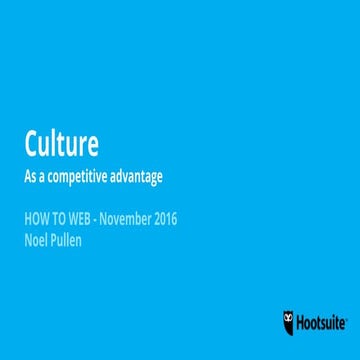 Culture as a Competitive Advantage | PPTX