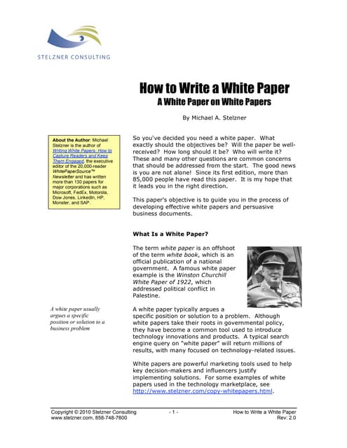 White Paper Outline | PDF