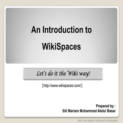 How to wiki | PPTX