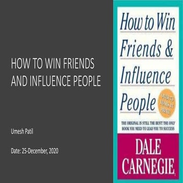 How To Win Friends And Influence People | PPTX