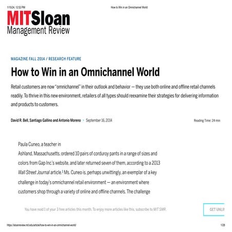 How to Win in an Omnichannel World 2024. | PPT