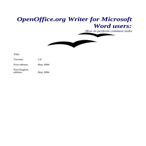 Howto word to open office | PDF | Desktop Publishing | Computer ...
