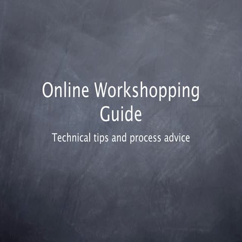How To Workshop | PPT