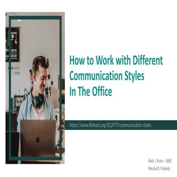 LifeHack - How to Work With Different Communication Styles in the ...
