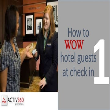 How to wow your guest 1 | PPTX