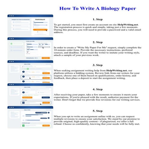 How To Write A Biology Paper | PDF