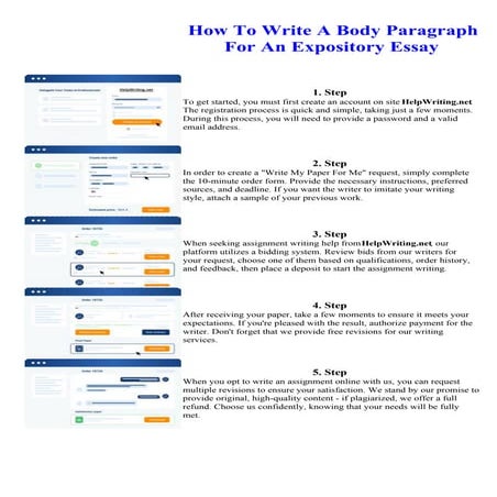How To Write A Body Paragraph For An Expository Essay | PDF