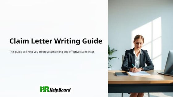 Claim Letter Example, Claim Letter Template | PPT