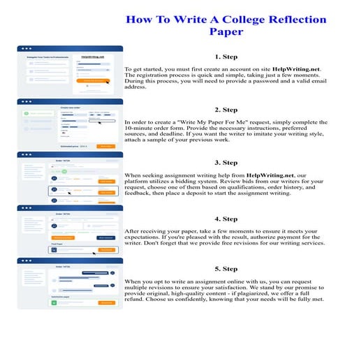 How To Write A College Reflection Paper | PDF