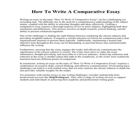 How To Write A Comparative Essay.pdf