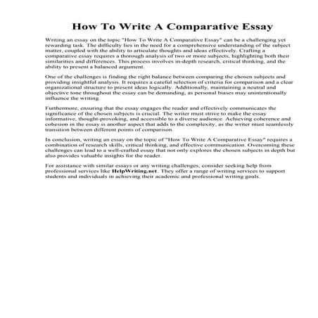 How To Write A Comparative Essay.pdf