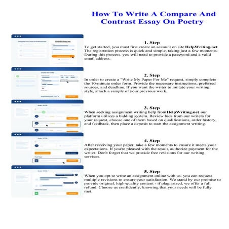 How To Write A Compare And Contrast Essay On Poetry | PDF