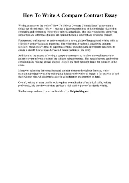 Compare And Contrast Essay Point By Point.pdf