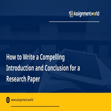 How to Write a Compelling Introduction and Conclusion for a Research ...