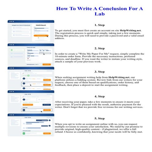 How To Write A Conclusion For A Lab. Online assignment writing service ...