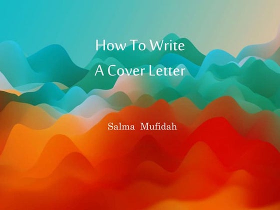 Cover letter template | PDF