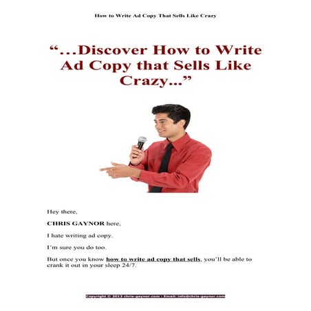 How to write ad copy that sells like crazy | PDF