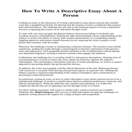 How To Write A Descriptive Essay About A Person.pdf