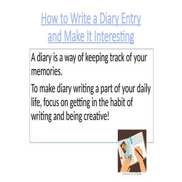 How to Write a Diary Entry activities.pptx