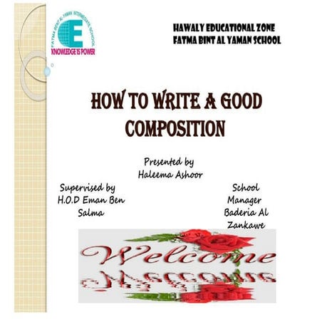 How To Write A Good Composition | PPT