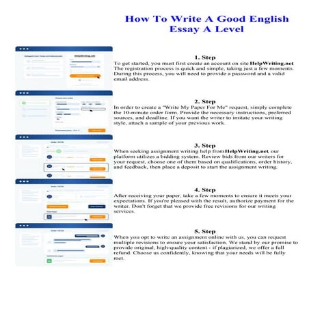 How To Write A Good English Essay A Level | PDF