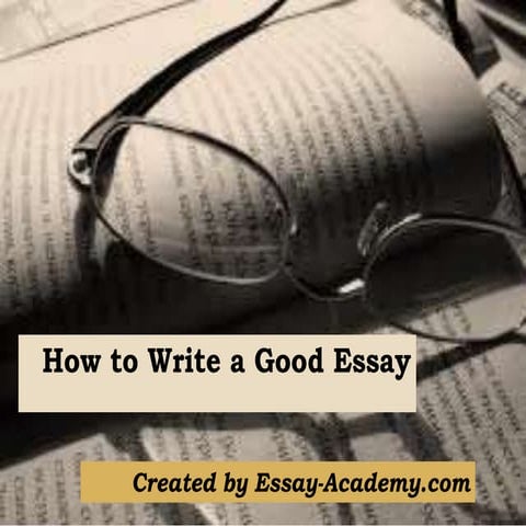 How to write an essay | PDF