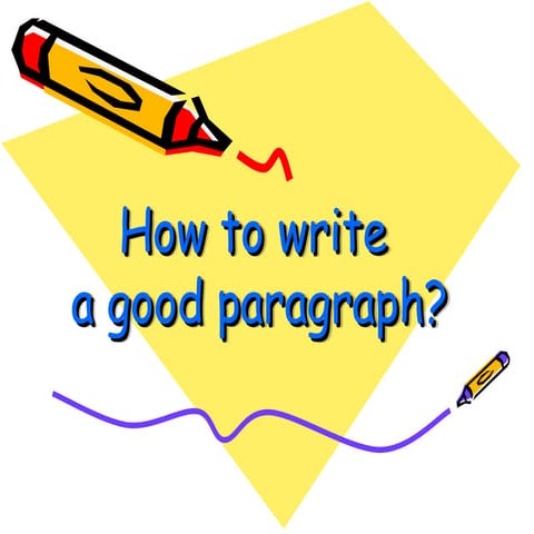 How To Write A Good Paragraph (Effective Paragraph Writing)_.ppt