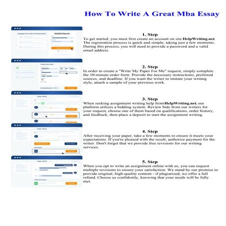 How To Write A Great Mba Essay. Online assignment writing service. | PDF