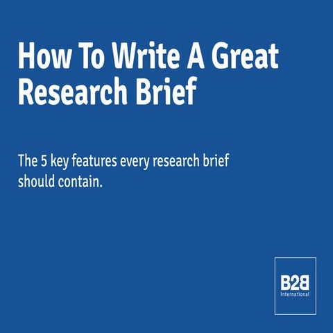 Writing a research brief | PDF