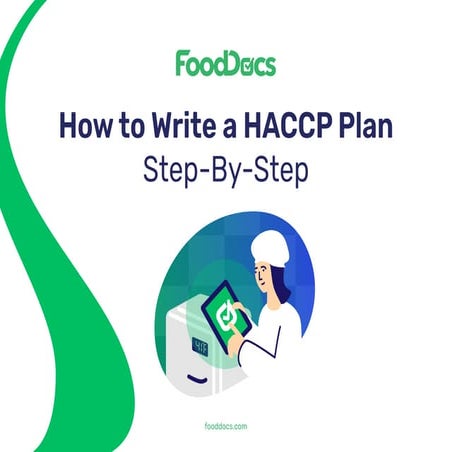 How to Write a HACCP Plan by food docs. | PPT