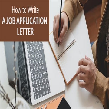 How to Write a Job Application Letter? | PDF