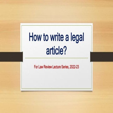 How to Write a Legal Article.pptx