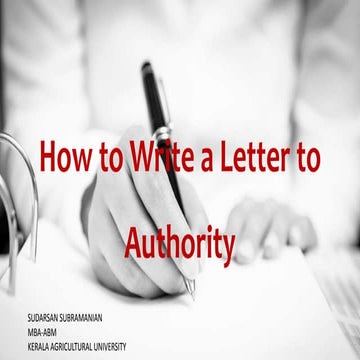 Letter to authority | PPSX