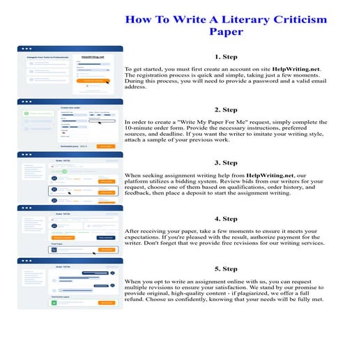 How To Write A Literary Criticism Paper | PDF