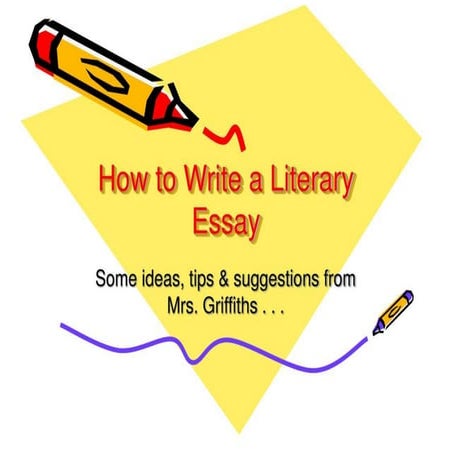 How To Write A Literary Essay | PDF | Books and Literature