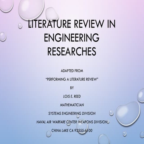 How to write a literature review.pptx for Reasearch | PPT