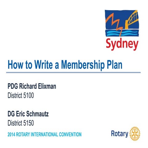 How to write a membership plan | PPTX
