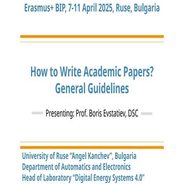 How to write an academic paper by a Bulgarian teacher | PPTX