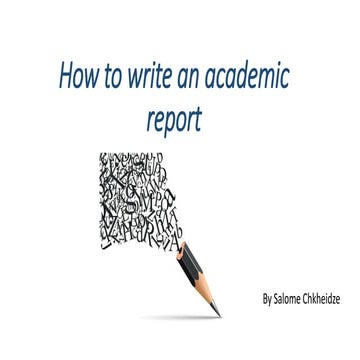 How to write an academic report | PPT