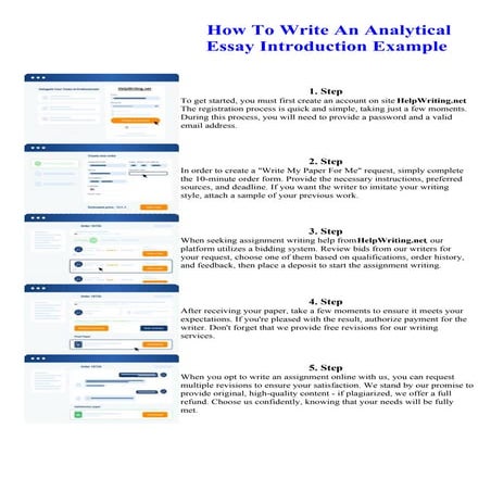 How To Write An Analytical Essay Introduction Example | PDF