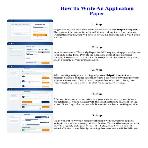How To Write An Application Paper | PDF