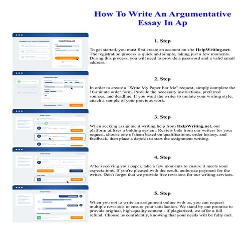 How To Write An Argumentative Essay In Ap | PDF