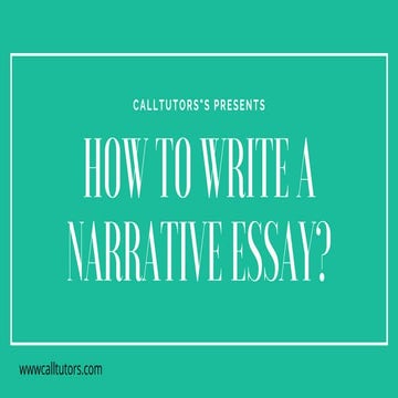 How to write a narrative essay | PDF